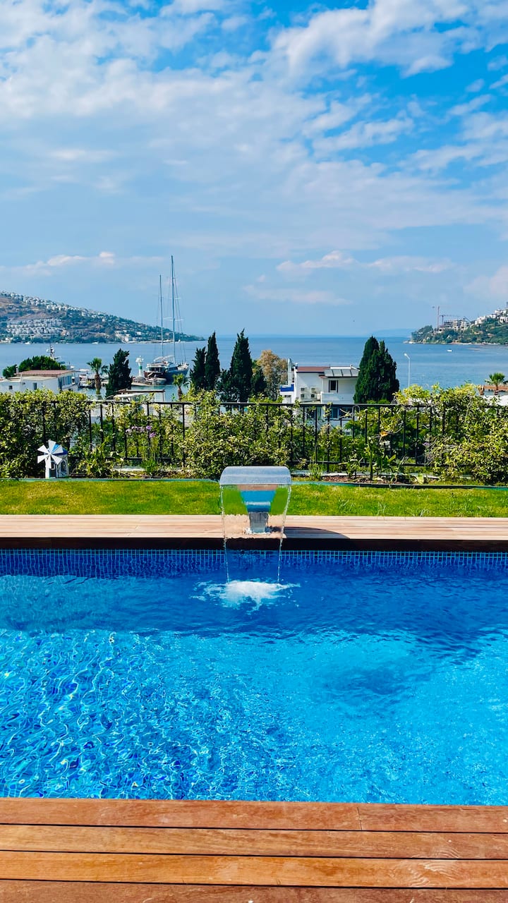 Eşsiz Deniz Manzaralı Yamaç Villaları 1 - Gündoğan