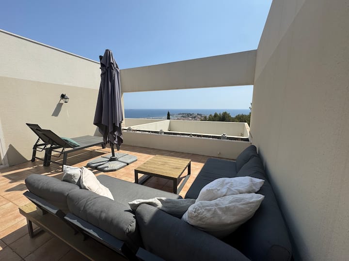 Appartement Grande Terrasse Vue Mer Imprenable - Bandol