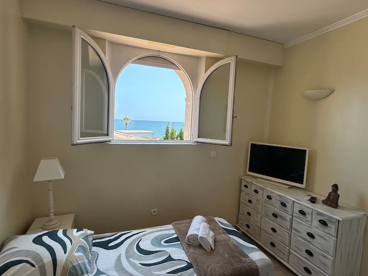 Appartement 4p Dans Villa Avec Piscine Bord De Mer - Costa Azul