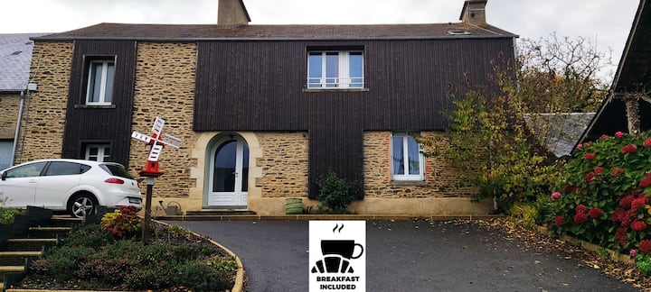 Chbre Cozy Kingsize/jum Sdb En-suite Près Msmichel - Pontorson