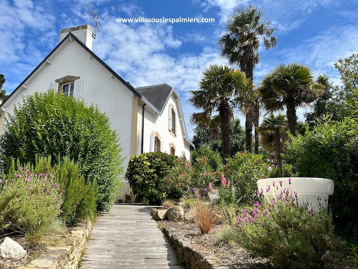Villa Sous Les Palmiers, Vue Mer, Proche Plage - Île-aux-Moines