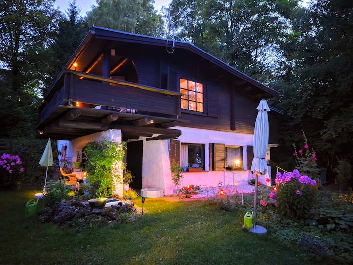 Ruhige Fewo Im Blockhaus Direkt Am Wald Mit Kamin - Harz