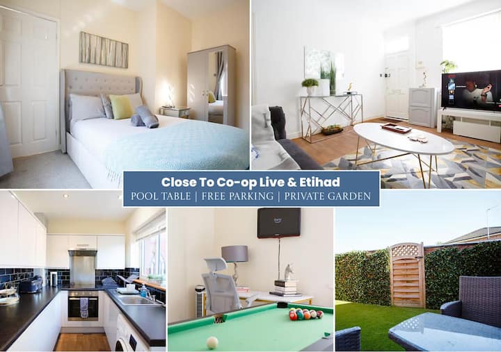 House With Parking/garden Perfect For City/etihad! - Oldham