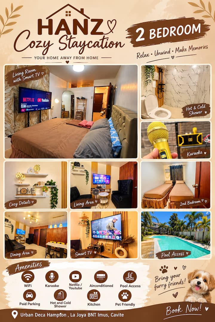 Blissful 2-br Netflix Renovated Cr Kitchen Karaoke - Bacoor