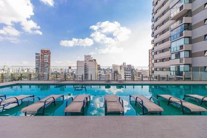 Apê Luxe Jardins Piscina Cobertura - São Paulo