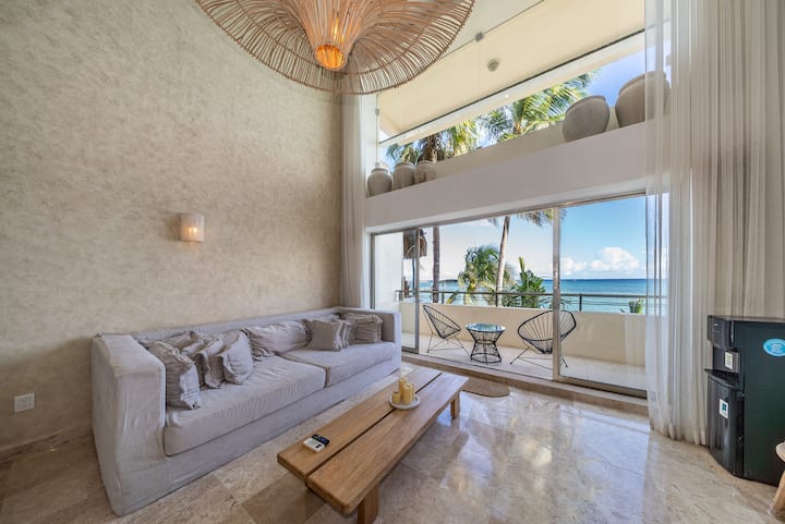 The Caribbean One 〰️ 3br 3ba Oceanfront - Playa del Carmen