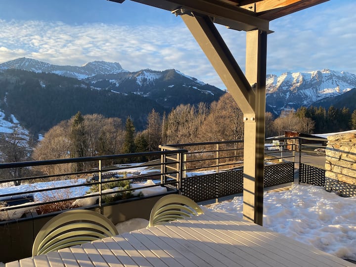 Logement Cœur Station - Terrasse Vue Panoramique - Notre-Dame-de-Bellecombe
