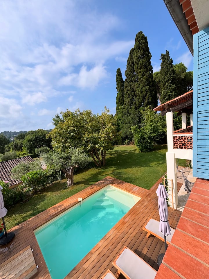 Villa A/c, Calme Absolu, 5 Min à Pied De Valbonne - Mouans-Sartoux