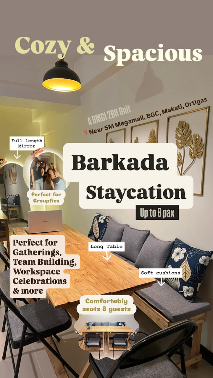 Big 54 M² Cozy 2br W/ Netflx|50” Tv|games|pool - Makati