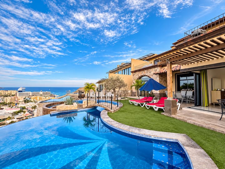 15-min Walk To Town | Heated Pool | 180° Views - Cabo San Lucas