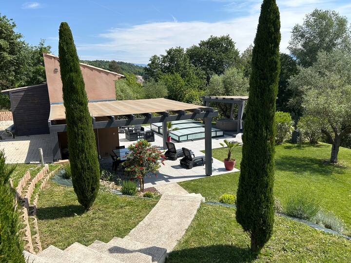 Maisonnette Privée, Jardin, Piscine Chauffée, Spa - Cagnes-sur-Mer