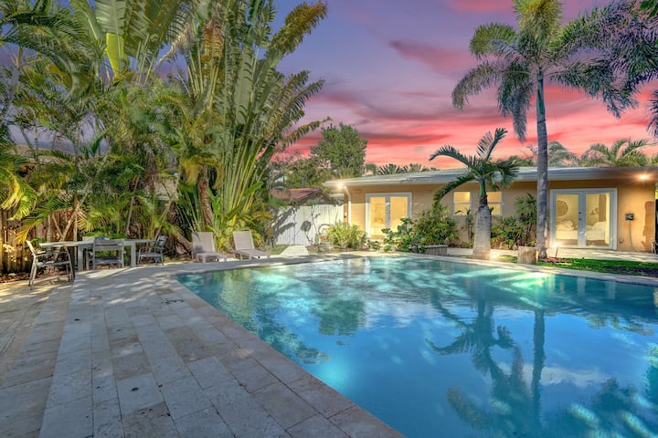 Tranquil 2 Bedrm Bungalow 2/lux Pool/beaches - Fort Lauderdale