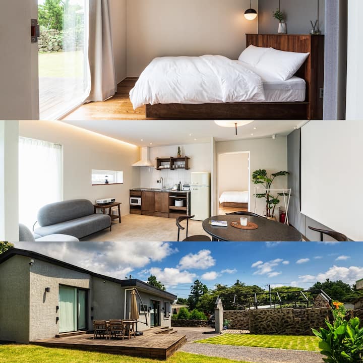 표선달채 - 초록빛 감나무와 찬란한 별빛이 함께하는 제주 독채스테이 - Jeju