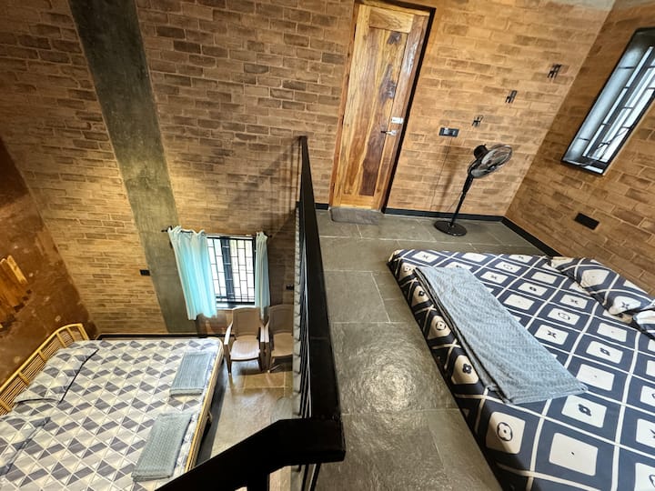 Earthy-vintage (Mezzanine Floor, Studio Residence) - Shivamogga