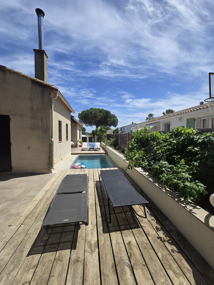Maison Familiale - Mer- Piscine Sans Vis à Vis - Montpellier