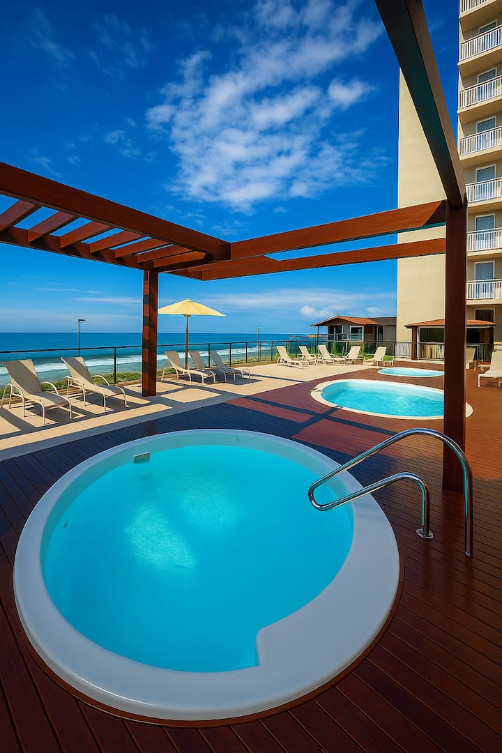 Frente Mar+piscina Aquecida +Jacuzzi+06x S/juros - Barra Velha