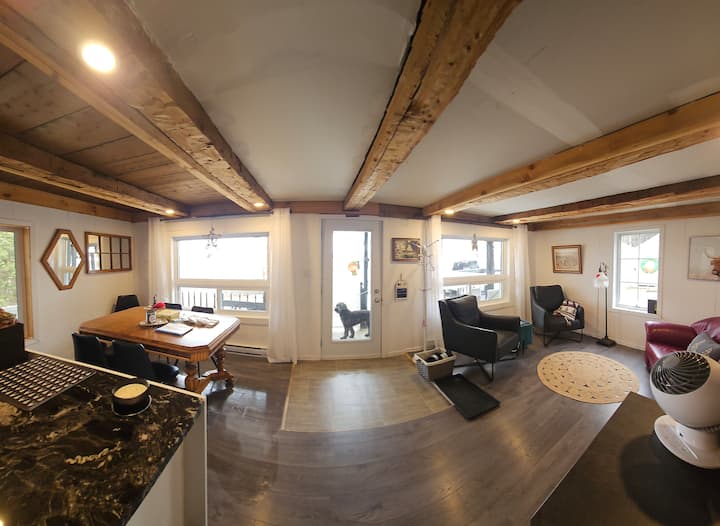 Domaine à Piopolis Spa +Foyer +Forêt Lac Mégantic - Lac-Mégantic