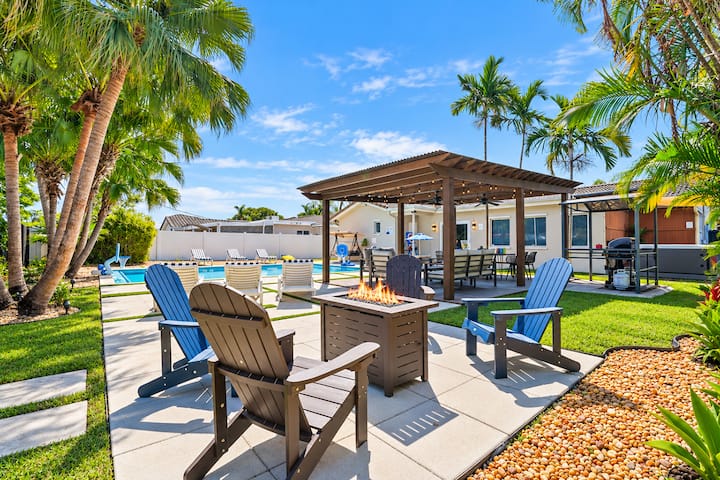 Deluxe 5br/3ba Villa In Hollywood Lakes Near Beach - Miramar, FL