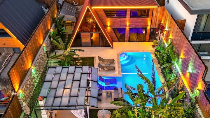 Kaş Kalkan Patara'da ÖZel Havuzlu Villa Belçim - Ova
