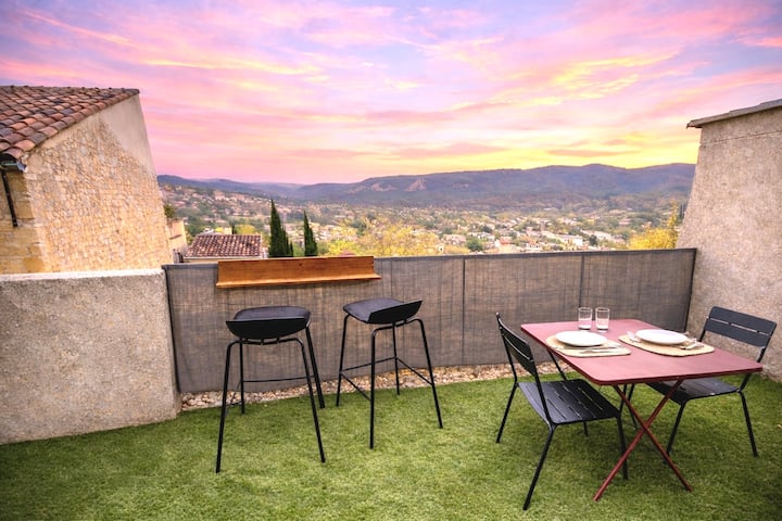 Grand T1 Vue  Collines Au Coeur De La Provence - Gréoux-les-Bains