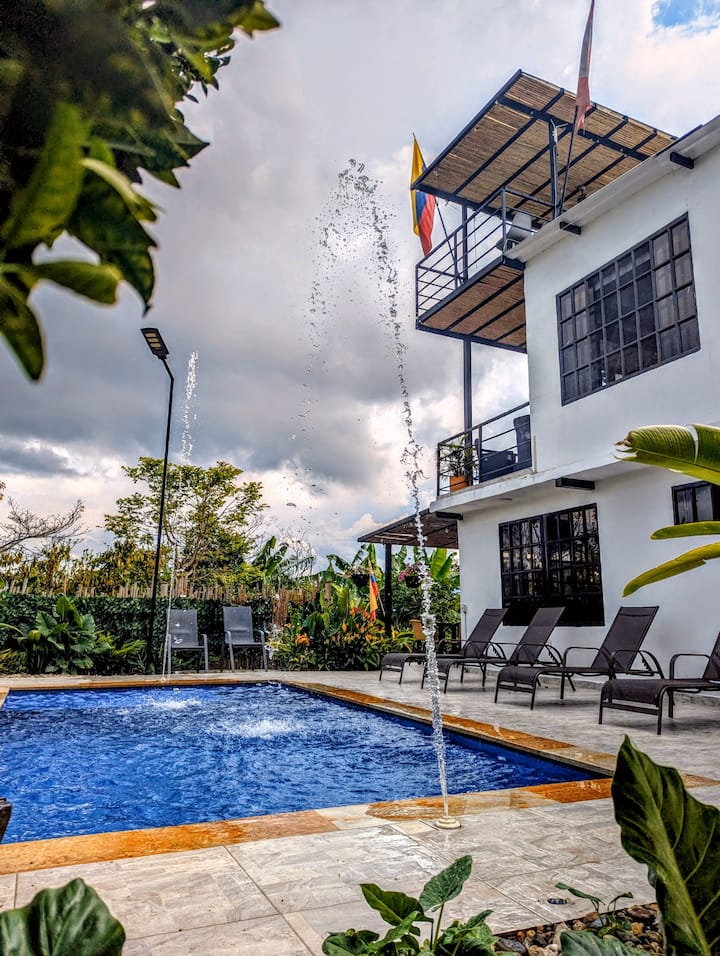 Laureles Luxury For Groups With Private Pool - Villeta