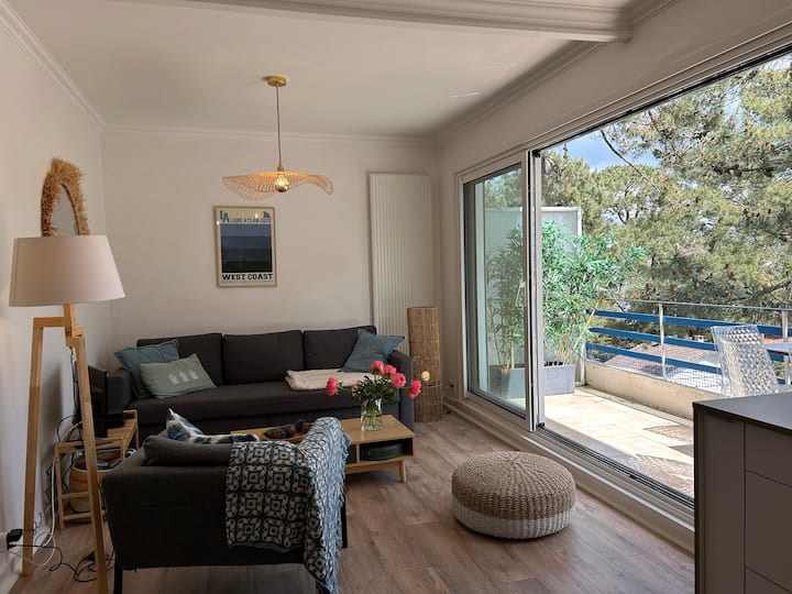 Bel Appartement, Vue Sur Les Pins 500m De La Plage - Plage de La Baule