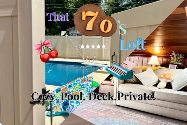 [Pool Included] That 70s Loft! Peace, Love & Vibes - Portage, IN
