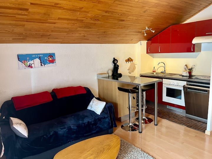 Spacieux 48 M2 - 2 Chambres - Centre Station - Les Deux Alpes