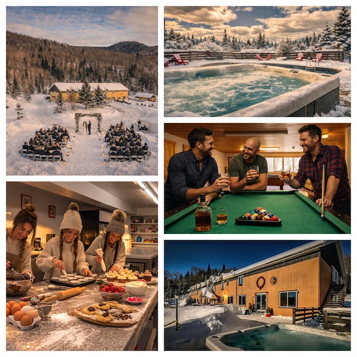 Le Domaine •Piscine Creusée/spa /Lac/90voyageurs - Quebec