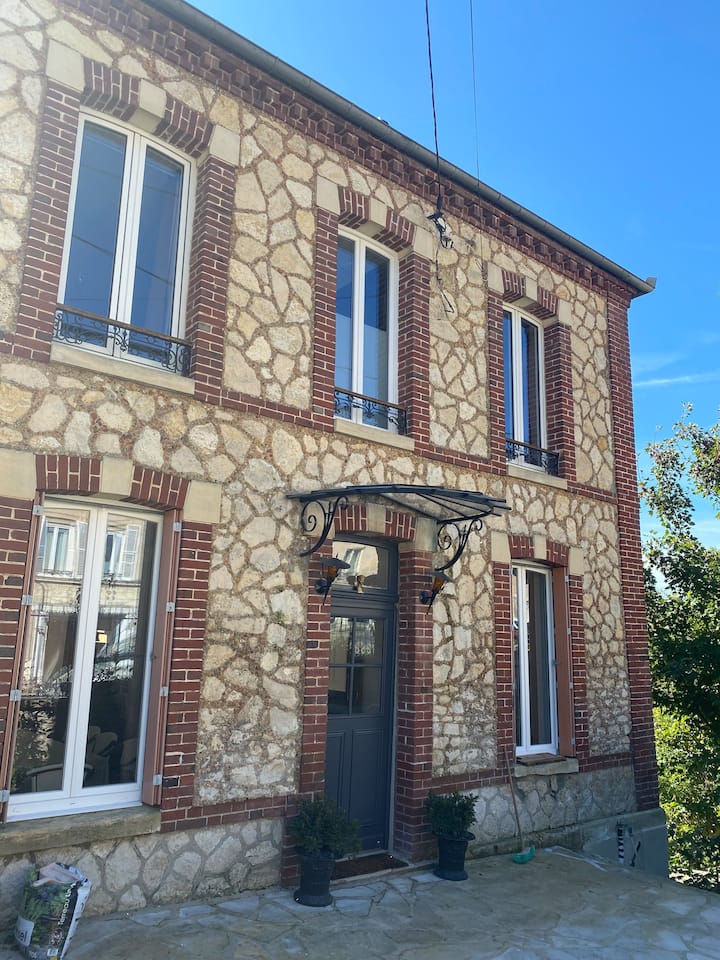 Grande Maison De Charme Vintage - Séjour Paisible - Magny-en-Vexin