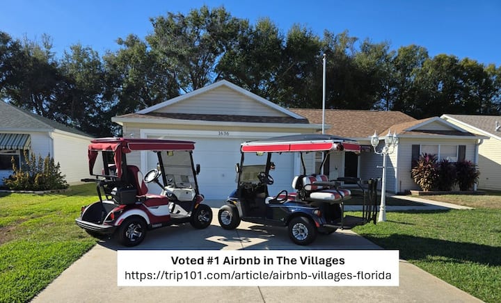 Private, Remodeled 3/2, Golf Cart - 4, Pizza Oven! - The Villages