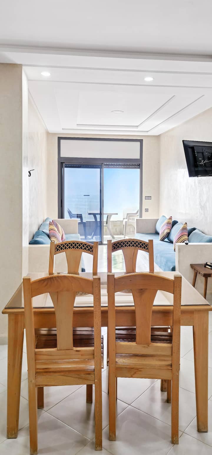 Séjour Vue Océan à Mirleft – Appartement Moderne - Mirleft