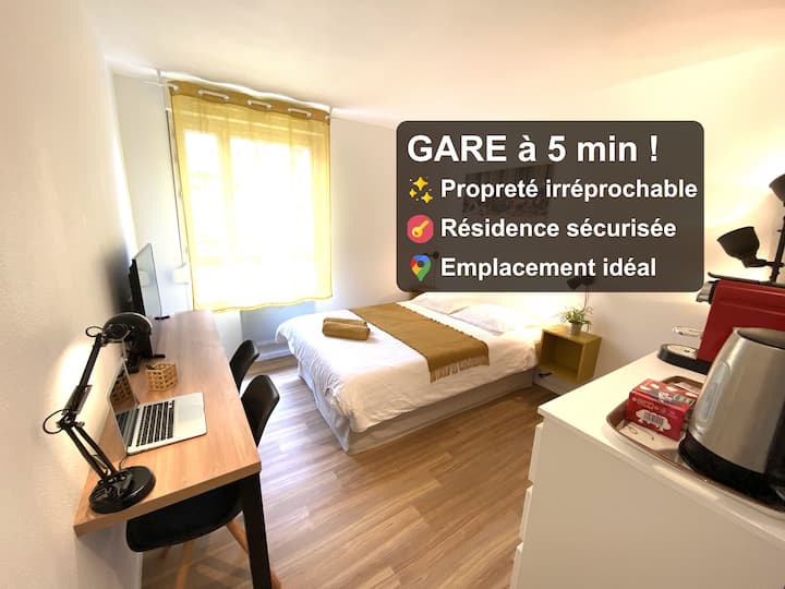 ⭐️ Calme & Repos à 5 Min. Gare Sncf Part-dieu ⭐️ - Lyon