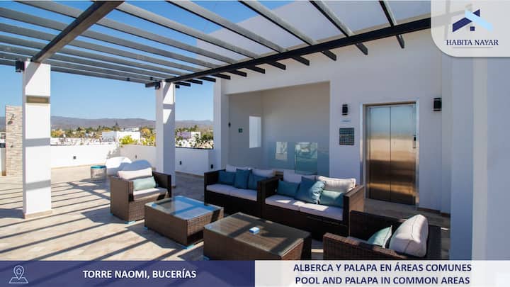 Hermoso Apartamento Vista Al Mar - Bucerías