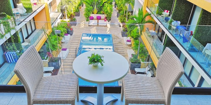 Walking Distance To Beach And 5th Av Wide Apartment With Amenities For Vacation Or Work Just 5 Minutes To The Beach - Playa del Carmen