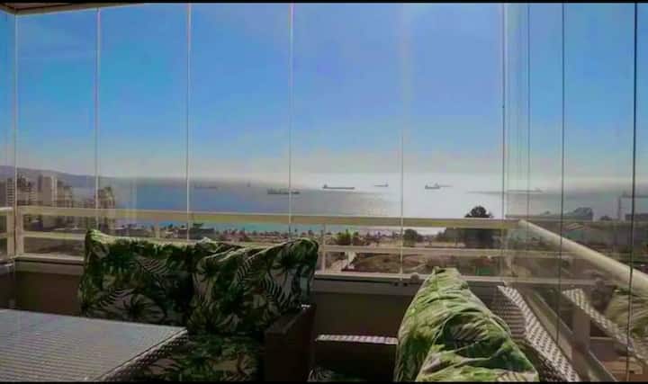 Nuevo Y Amplio Dpto Con Vista Despejada Al Mar - Vina del Mar