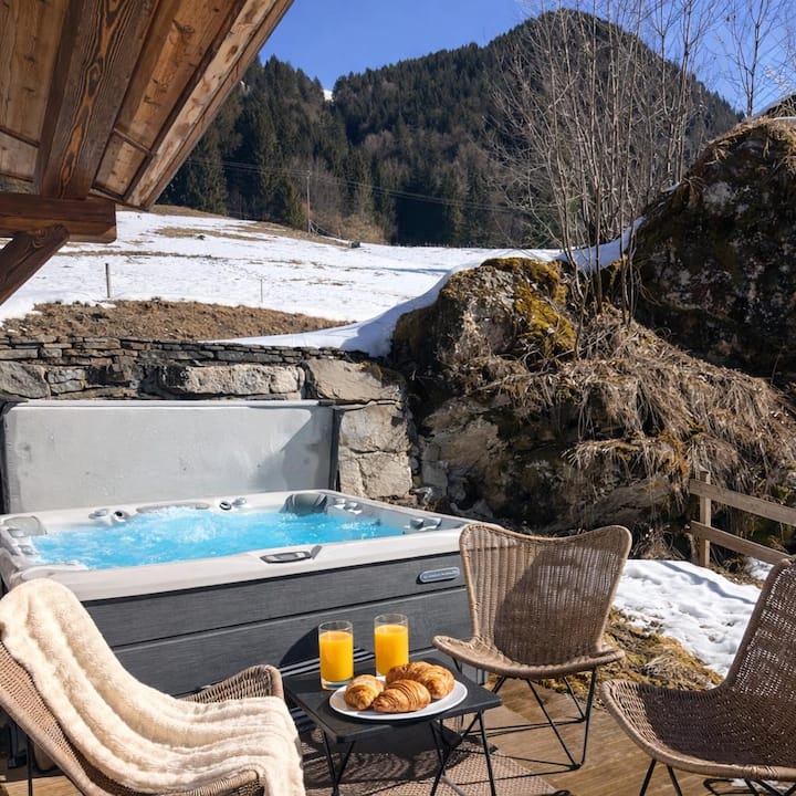 Magnifique Chalet Avec Jaccuzi Et Sauna 12 Pers. - Morzine