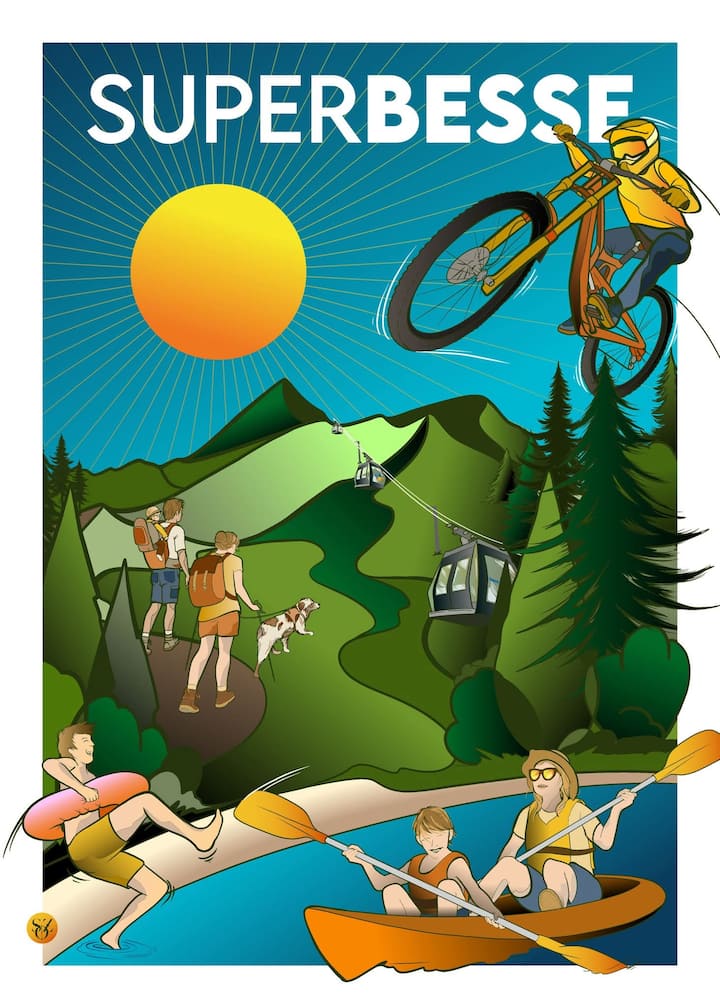 Appartement 
Tour De La Biche Aux Pieds Des Pistes - Besse-et-Saint-Anastaise