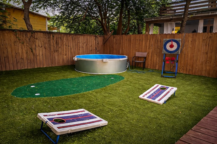 Cowboy Pool, King, Golf Put, Bbq, Ax Throw, Fun! - Austin, TX