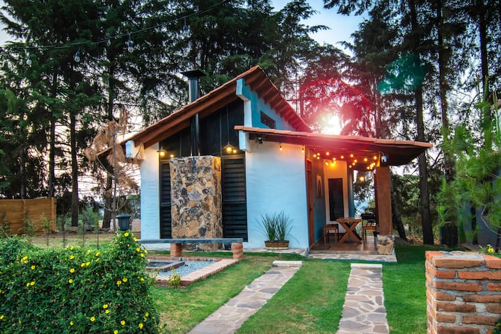 Cabaña Lunamielera Con Jacuzzi En El Bosque - Michoacán