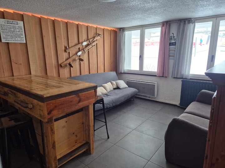 Studio Style Chalet à 10 M Des Pistes, Gourette - Lac de Suyen