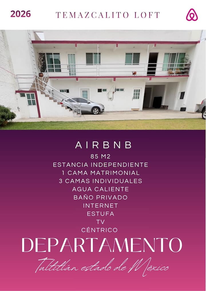 Departamento B. 82mt2 2 Habitaciones 1 Baño - Cuautitlán Izcalli