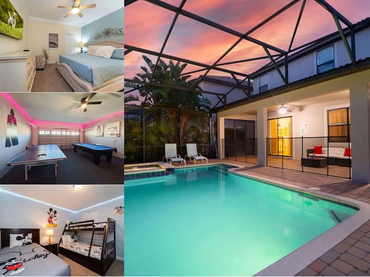Pool\/spa & Games Room In Gated Resort With Extensive Amenities & Golf Course - ダベンポート, FL