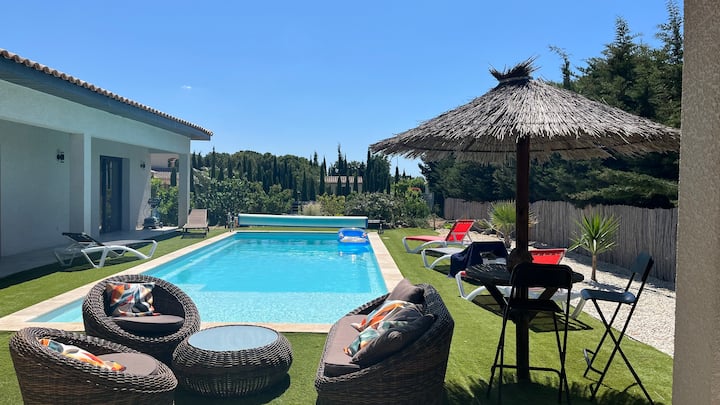 Havre De Paix Dans Narbonne, Piscine Spa Pétanque - Narbonne