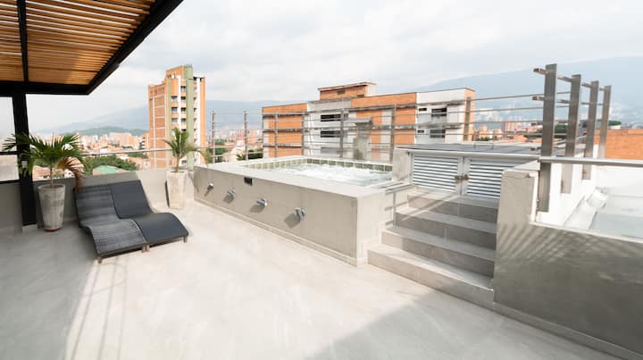 Balcon+ 1 Cama Doble - Sta Monica 303 - 麥德林