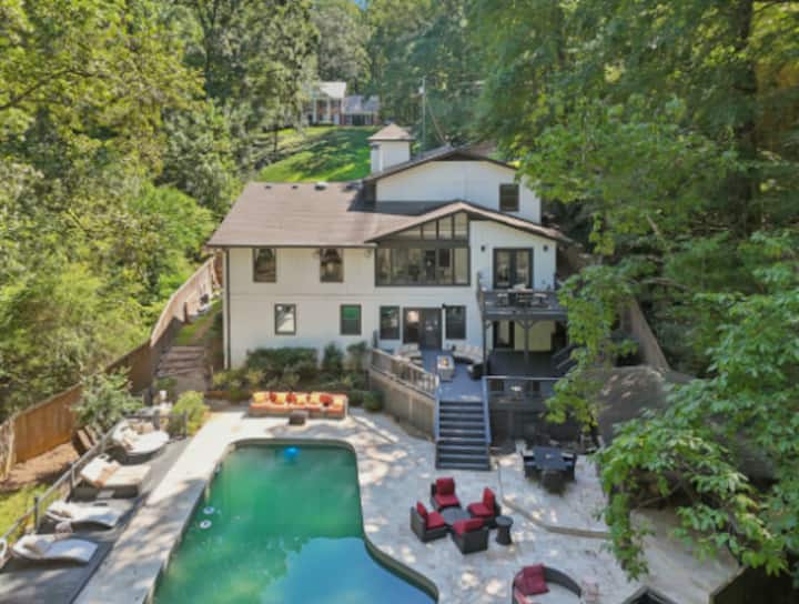 World Cup 2026 - 4br- Atlanta Home W Pool Theater - Marietta, GA