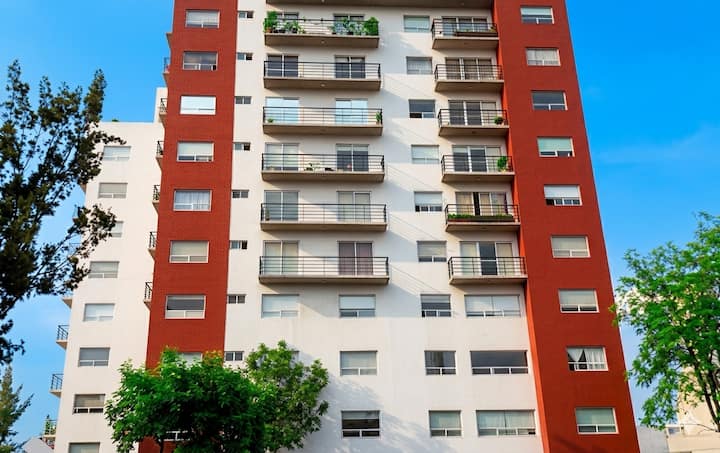 Full Apartment With Terrace | Amp Nápoles - 멕시코시티
