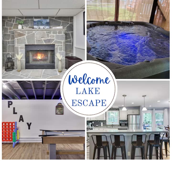 Lake Area Escape • Hot Tub, Game Room, Ev Charger - Lake Wallenpaupack, PA