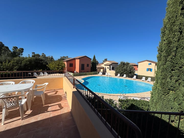 T3 Climatisé Avec Vue Piscine - Corsica