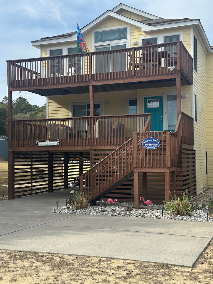 Good Times At Tater's- Ocean Views, Pool, Hot Tub - Southern Shores, NC